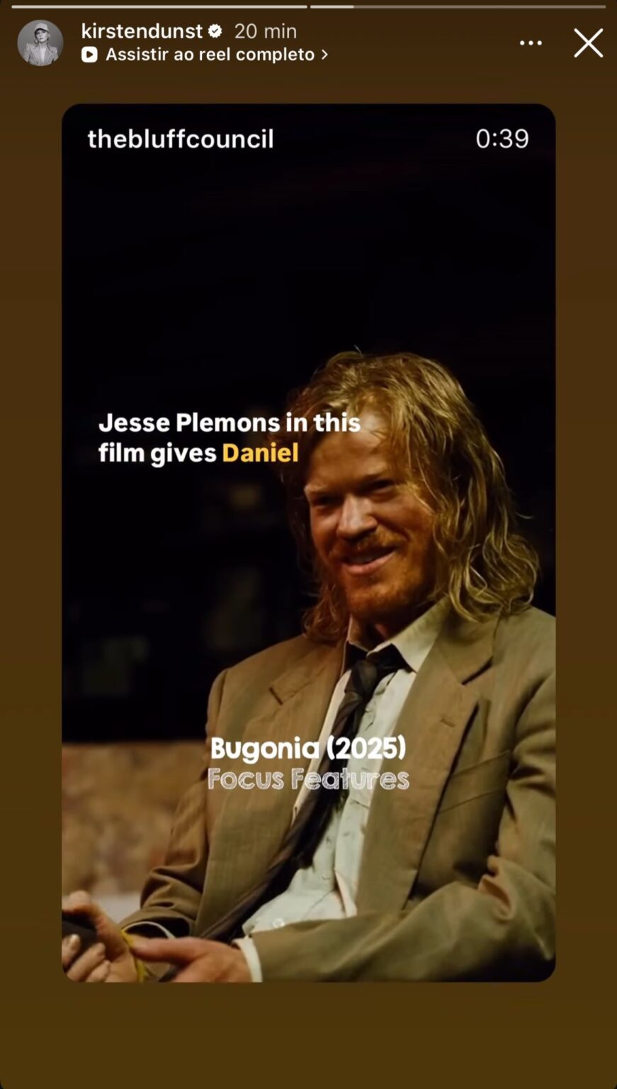Kirsten Dunst: Jesse Plemons should have been Oscar-nominated