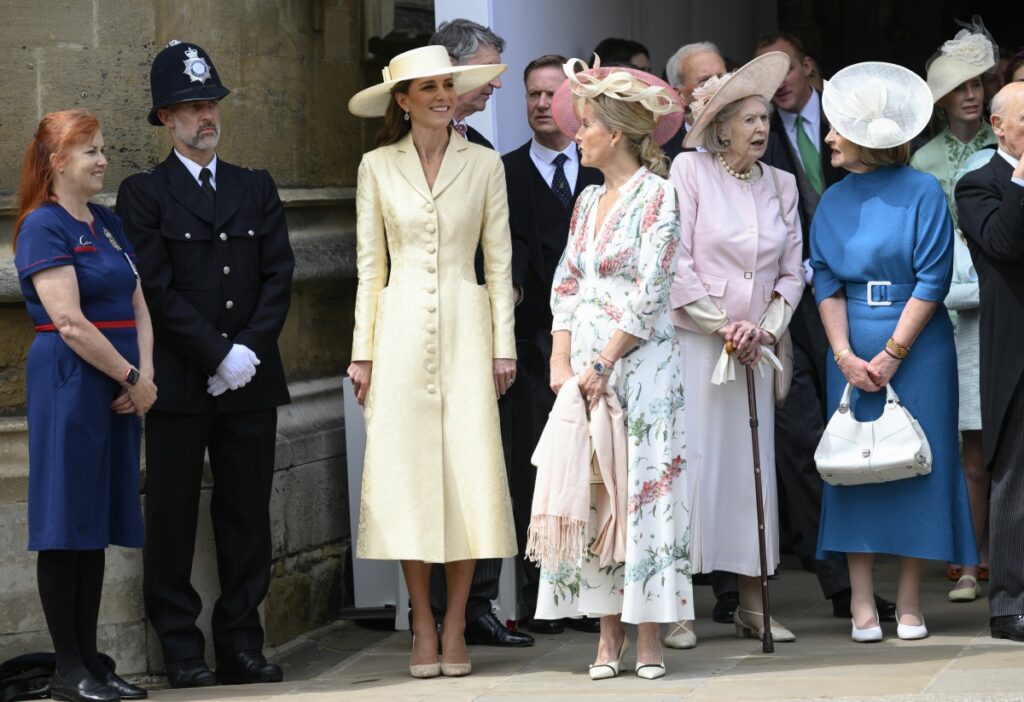 Princess Kate wore a bespoke brocade coat for 2026 Garter Day at ...