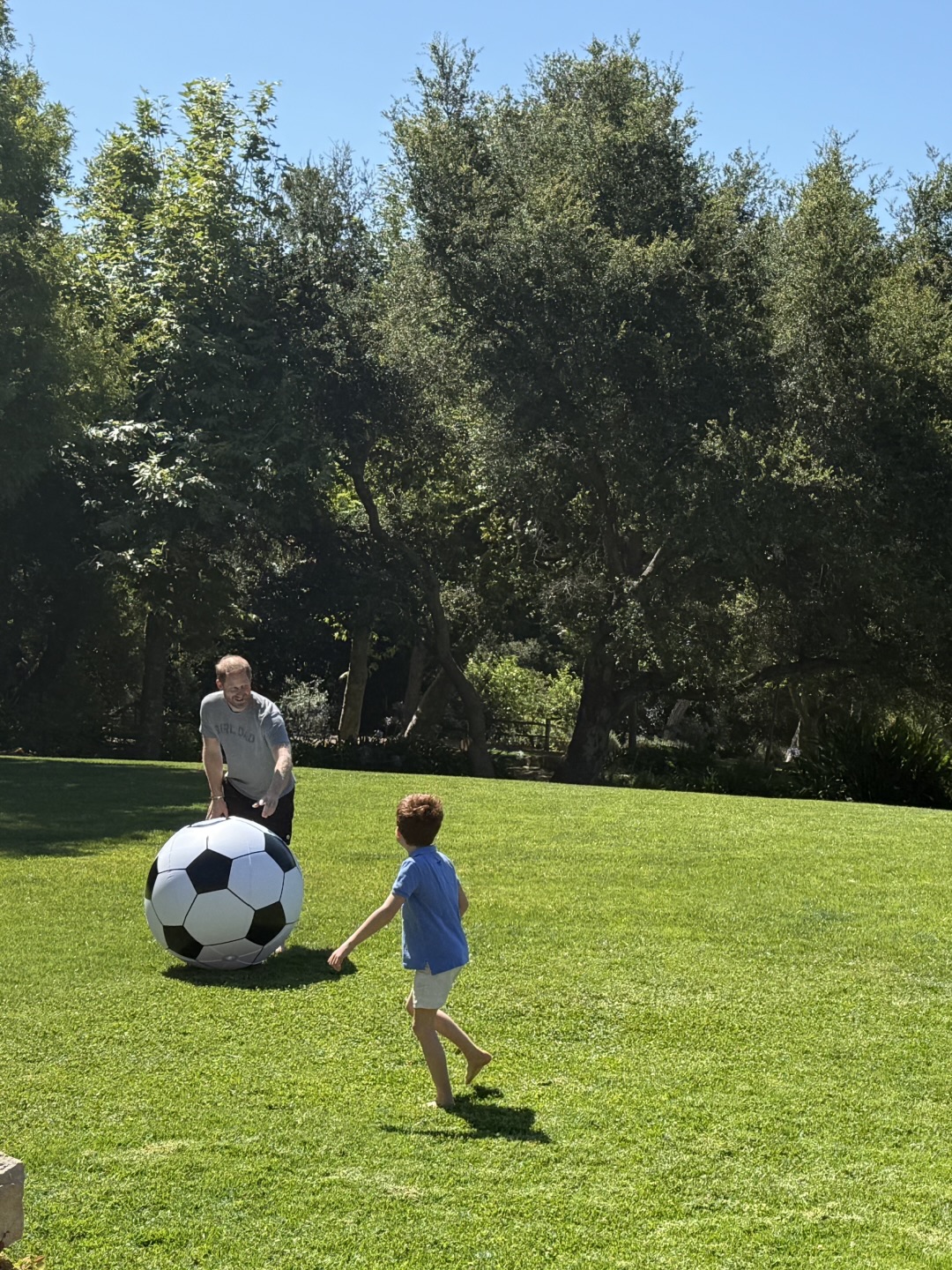 Duchess Meghan posted a sweet photo of Prince Harry & the kids for ...